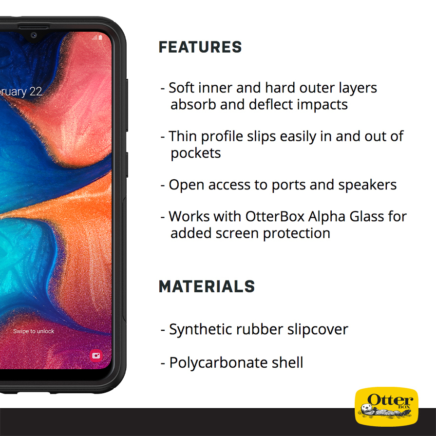 Otterbox Commuter Lite Case For Samsung Galaxy A A Black